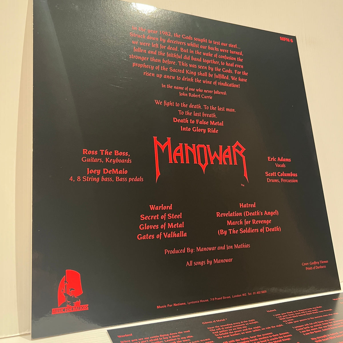 Manowar - Into the Glory Ride - Rare Picture Disc Edition ...