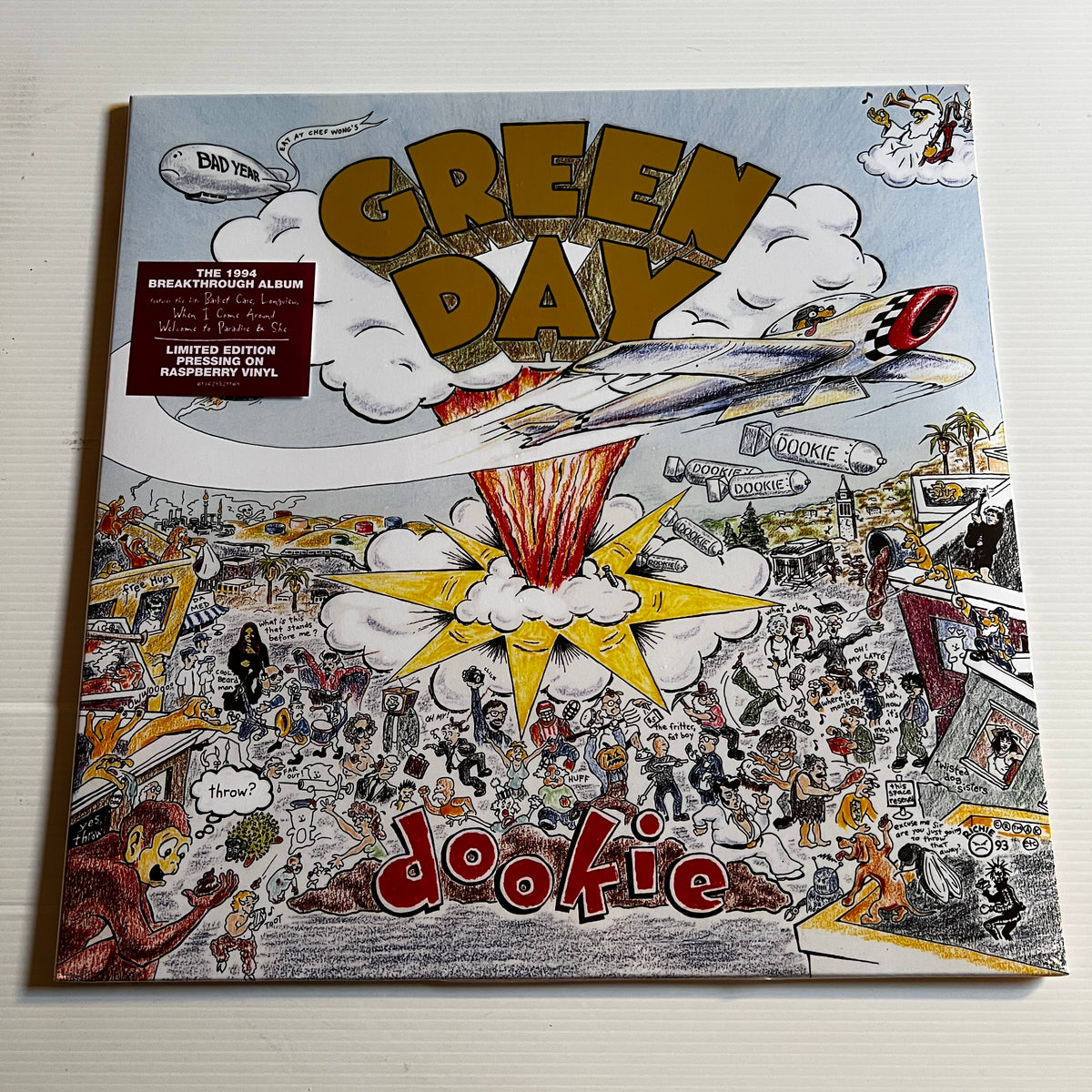 Green Day - Dookie - RASPBERRY vinyl Edition – rockrecordscollectors