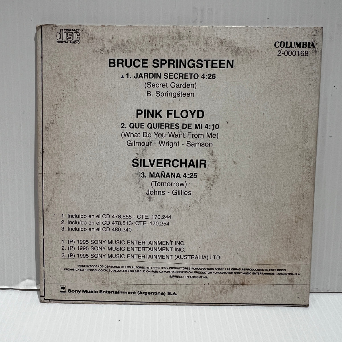 Bruce Springsteen - Secret Garden - ULTRA rare PROMO CD Argentina ...