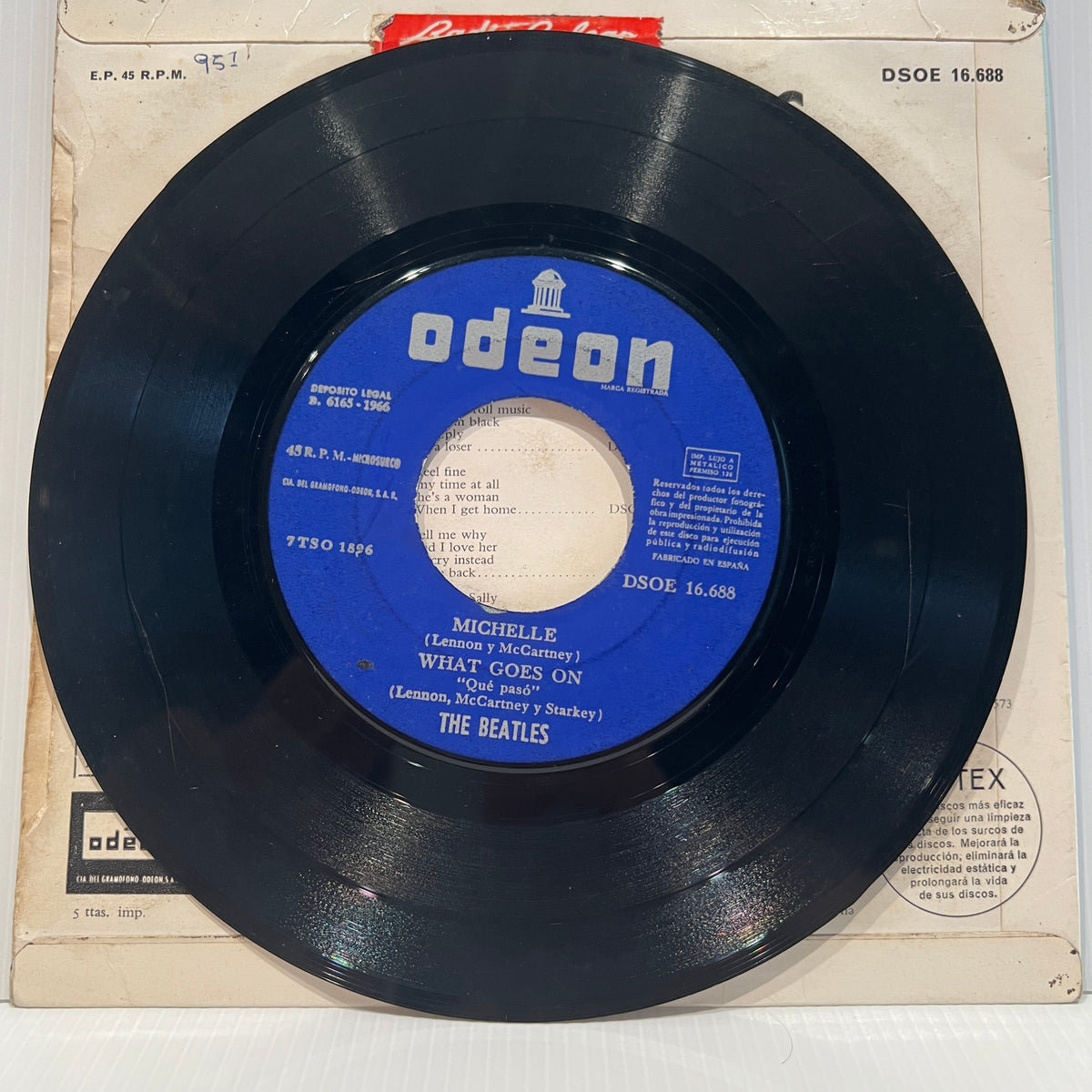 The Beatles- Michelle - Spain 7" single DSOE 16.688 – rockrecordscollectors