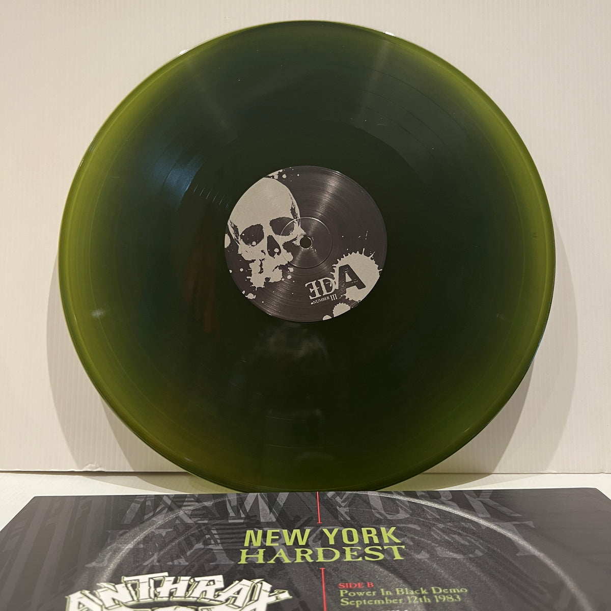 Overkill + Anthrax - New York Hardest - rare limited GREEN vinyl LP ...